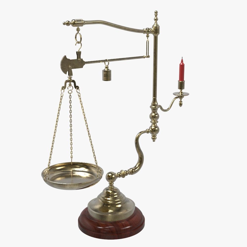 3D antique balance scales model - TurboSquid 1347216