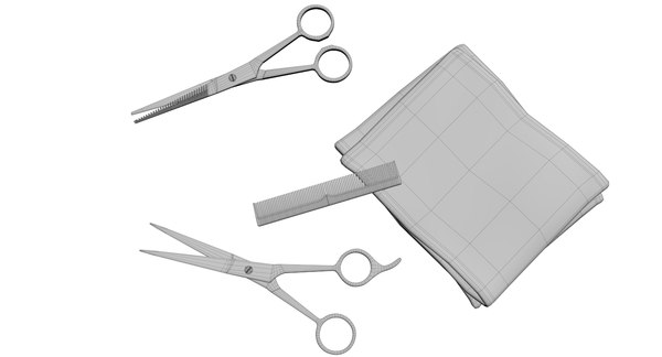 3D model barber kit - TurboSquid 1347340