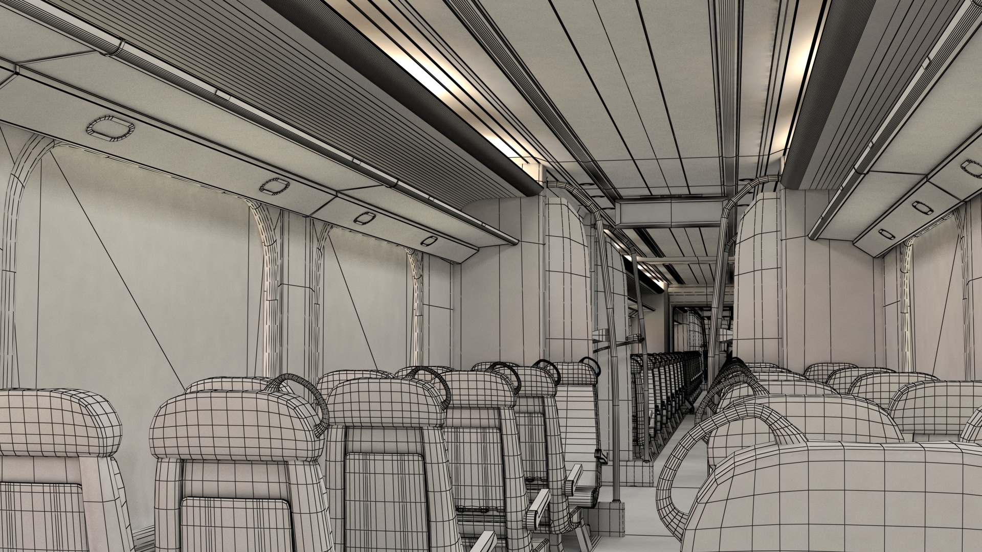 3D train interior - TurboSquid 1347366