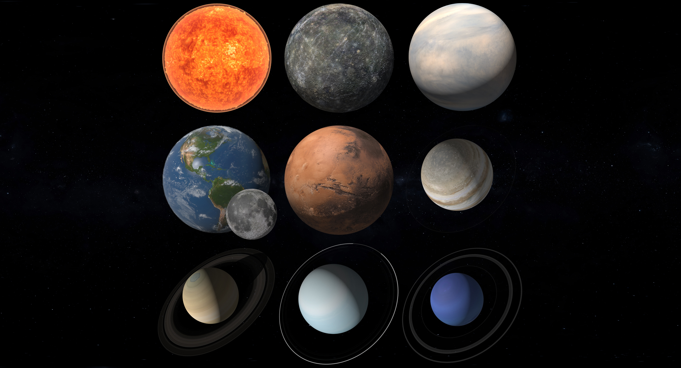 Acht Planeten des Sonnensystems 3D-Modell - TurboSquid 1347551