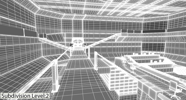 Futuristic control room 3D model - TurboSquid 1347720