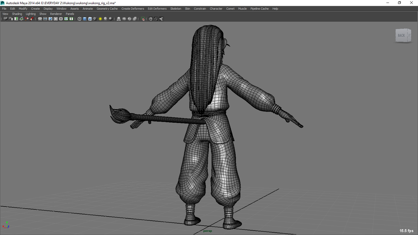 свободно 3D модель Wukong Maya Rig - TurboSquid 1347731