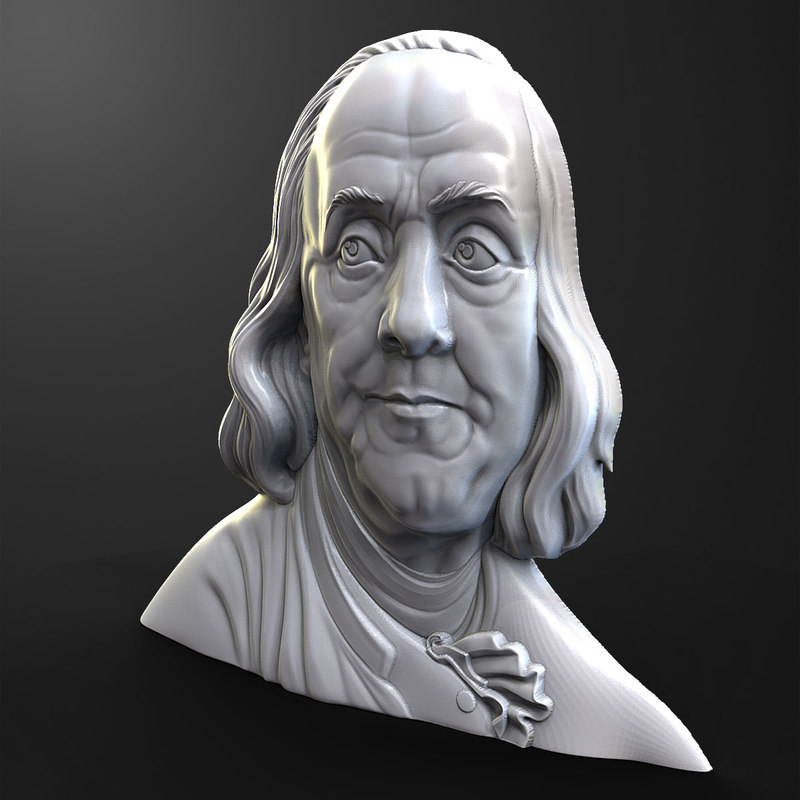 3D model benjamin franklin bas relief - TurboSquid 1347838