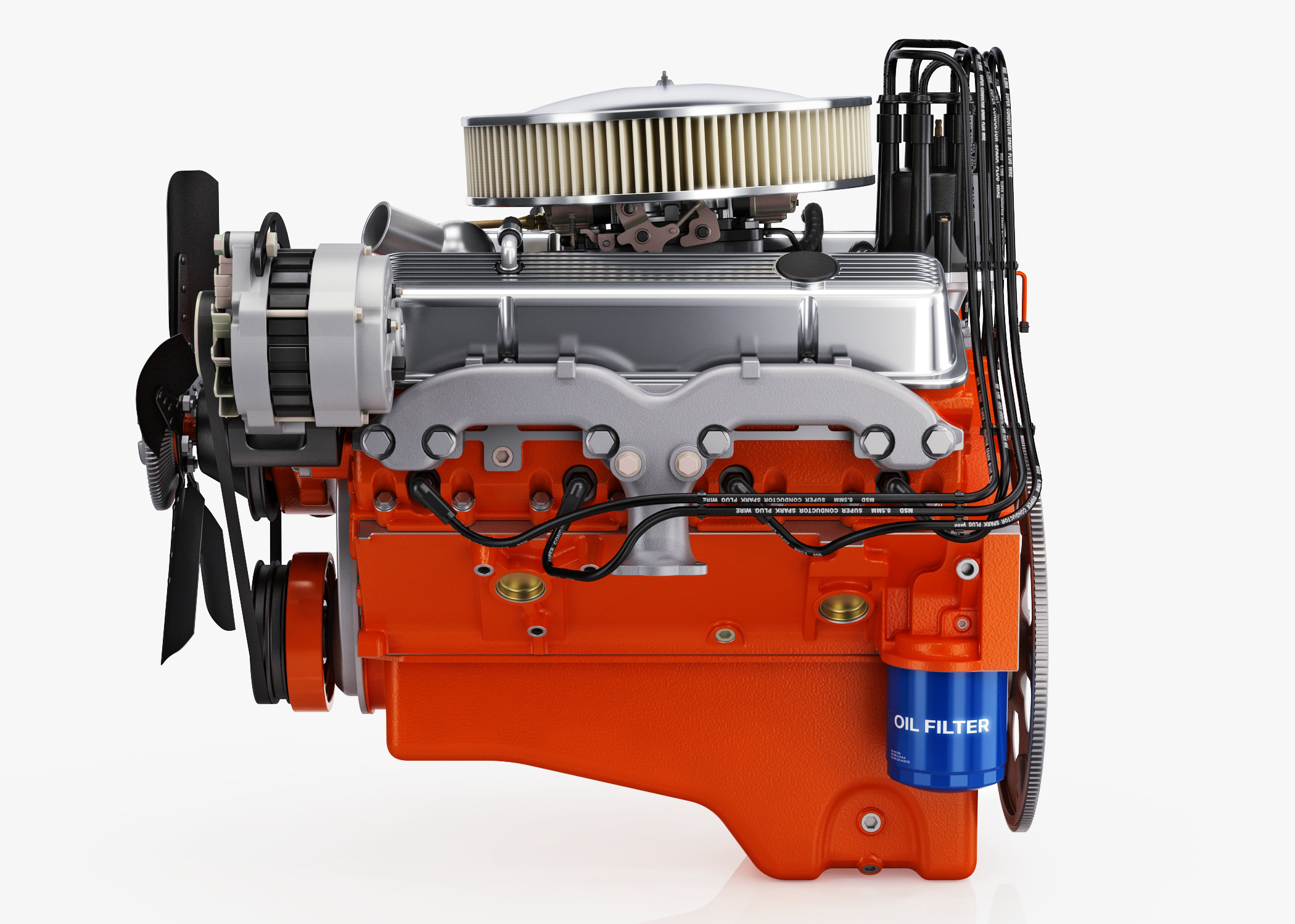 3D model chevrolet 350 small-block v8 - TurboSquid 1293430