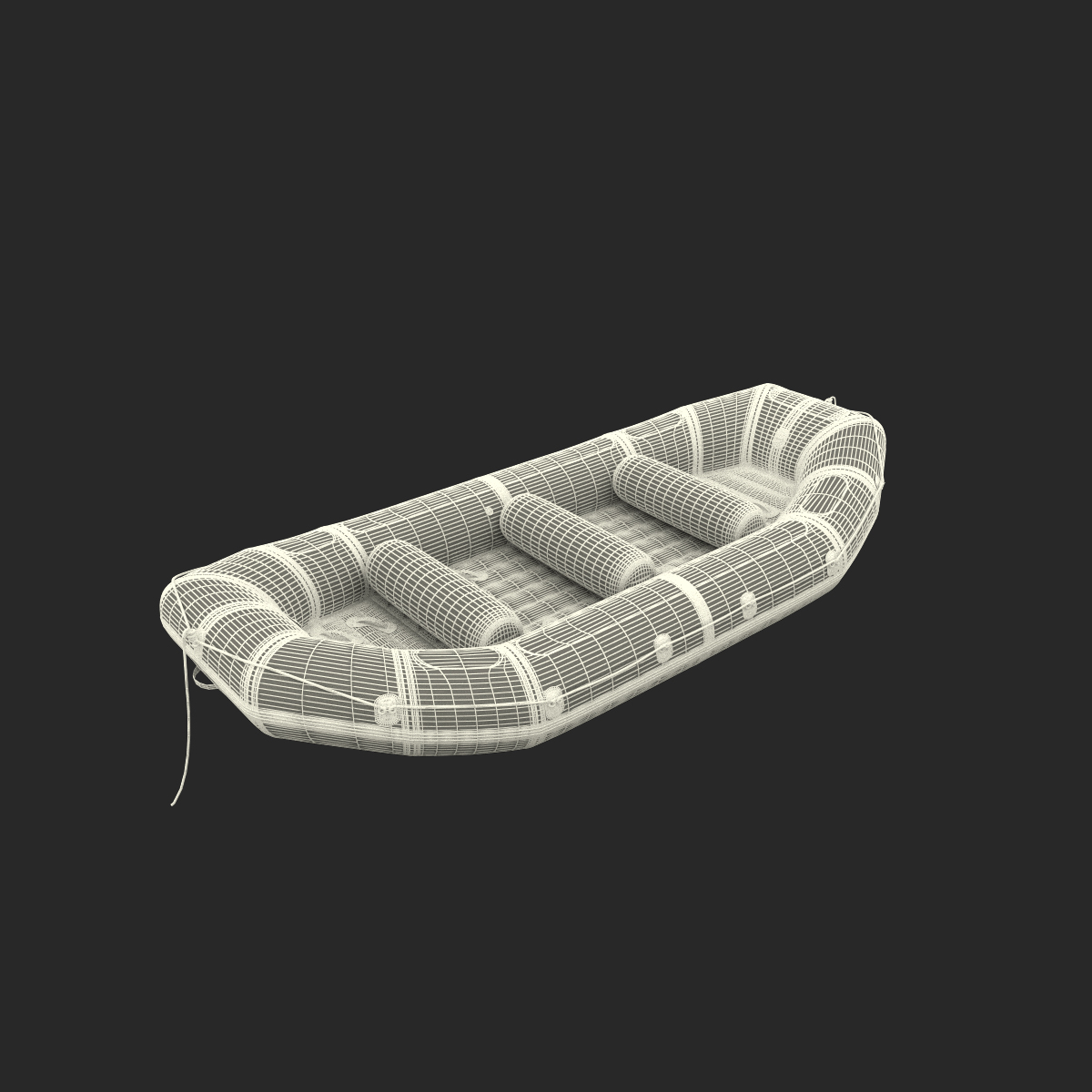 River raft generic 3D - TurboSquid 1348131