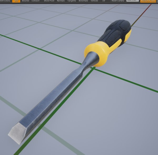 3D wood chisel - TurboSquid 1348102