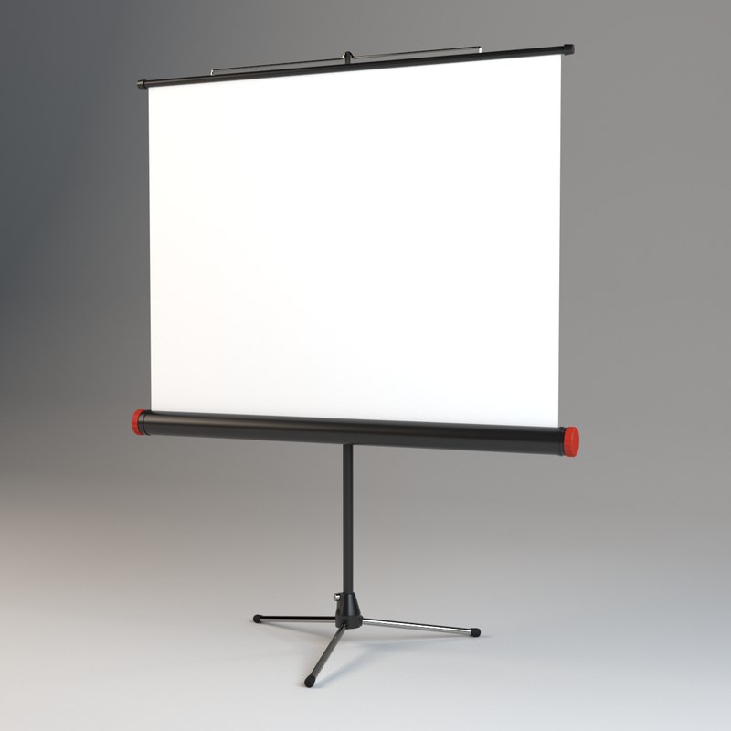 3D office projection screen - TurboSquid 1342014