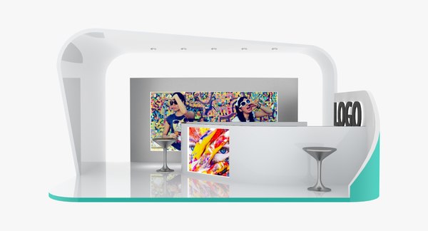 Exhibition expo stand model - TurboSquid 1348209