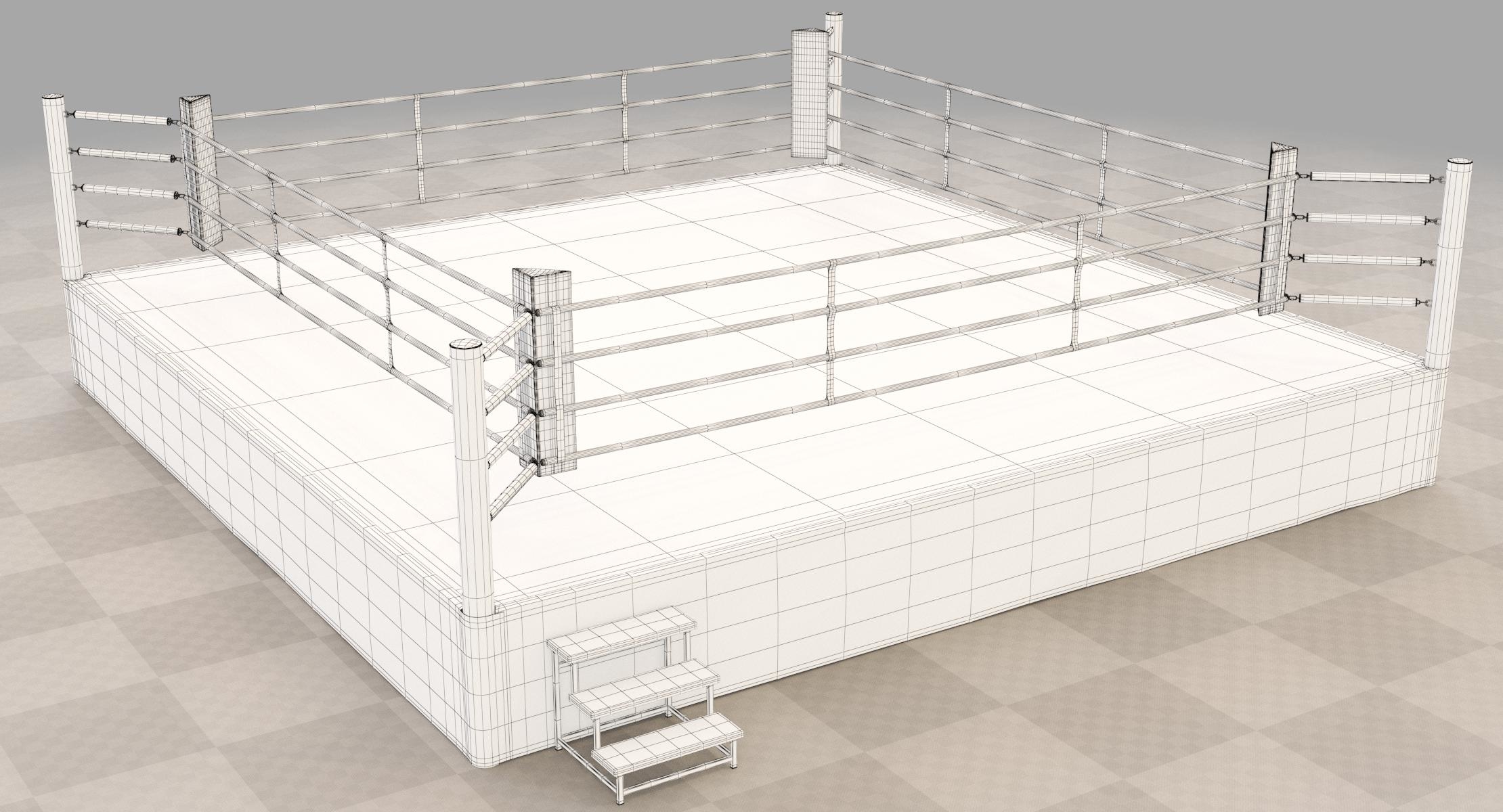 Boxing ring model - TurboSquid 1348241