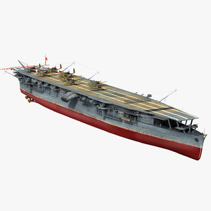 3D japanese aircraft carrier soryu model - TurboSquid 1305537