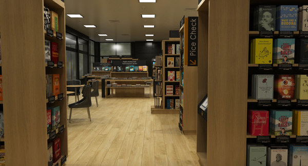 Book store model - TurboSquid 1348321