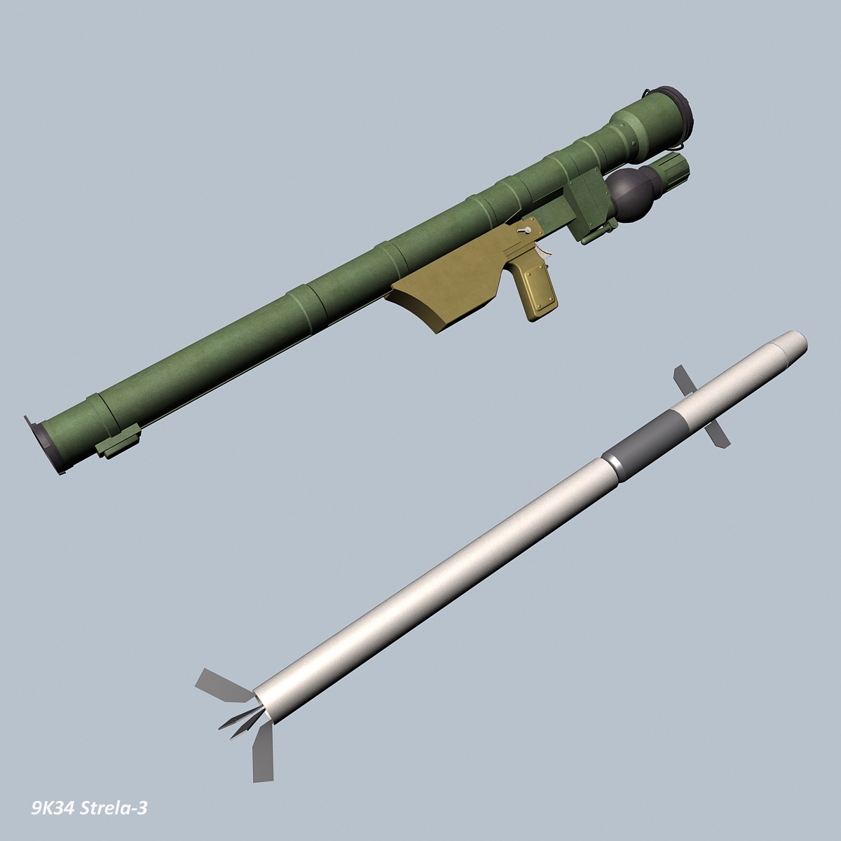 Russian manpads 3D model - TurboSquid 1348399