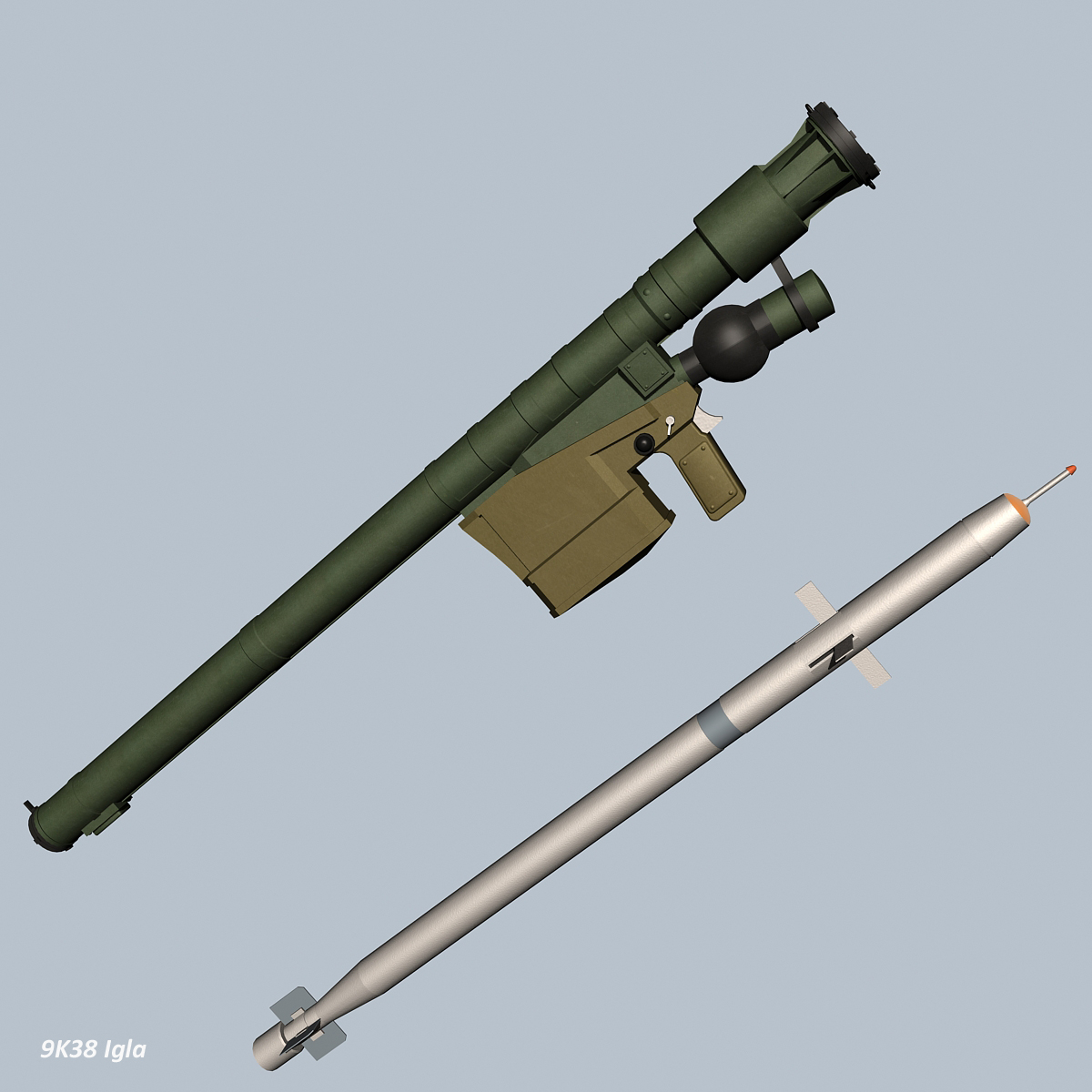 Russian manpads 3D model - TurboSquid 1348399