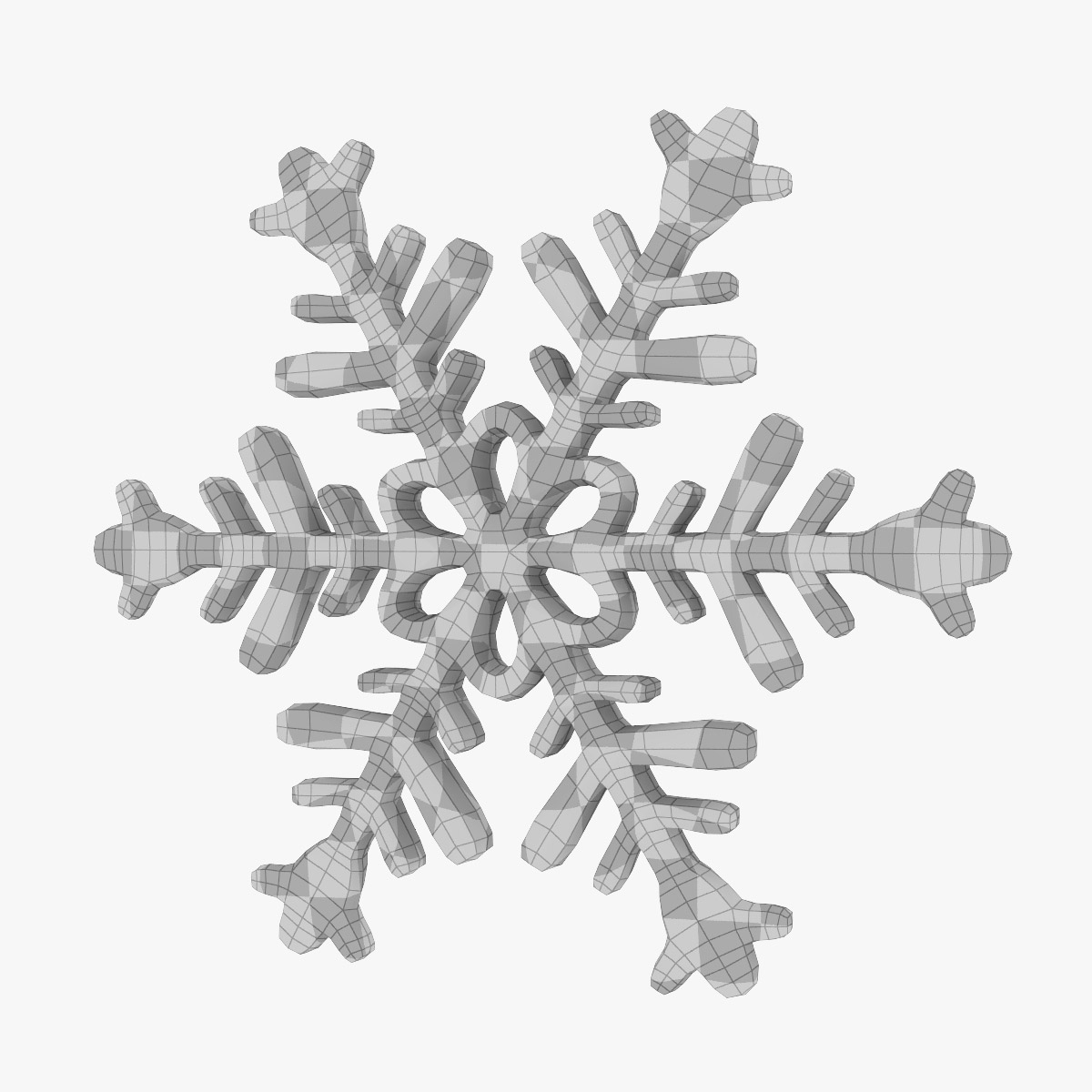 Snowflake snow flake 3D model - TurboSquid 1348477