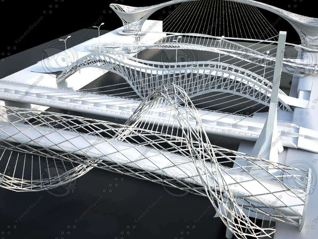 Bridge design 3D model - TurboSquid 1348513