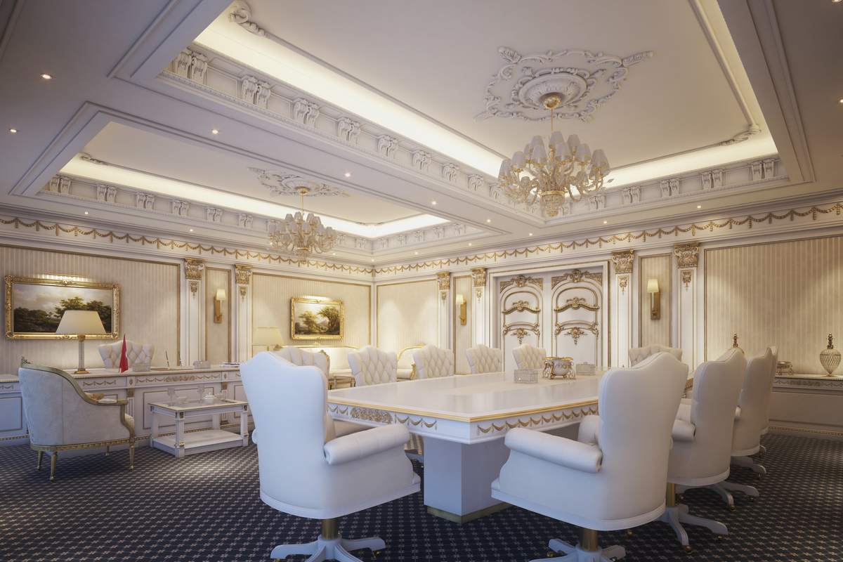 Executive office scene 6 model - TurboSquid 1348544