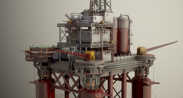 3D oil rig platform - TurboSquid 1348536