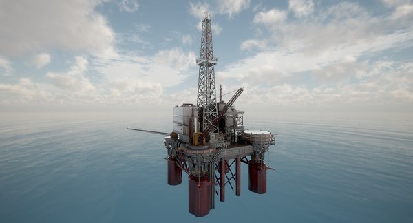 3D oil rig platform - TurboSquid 1348536