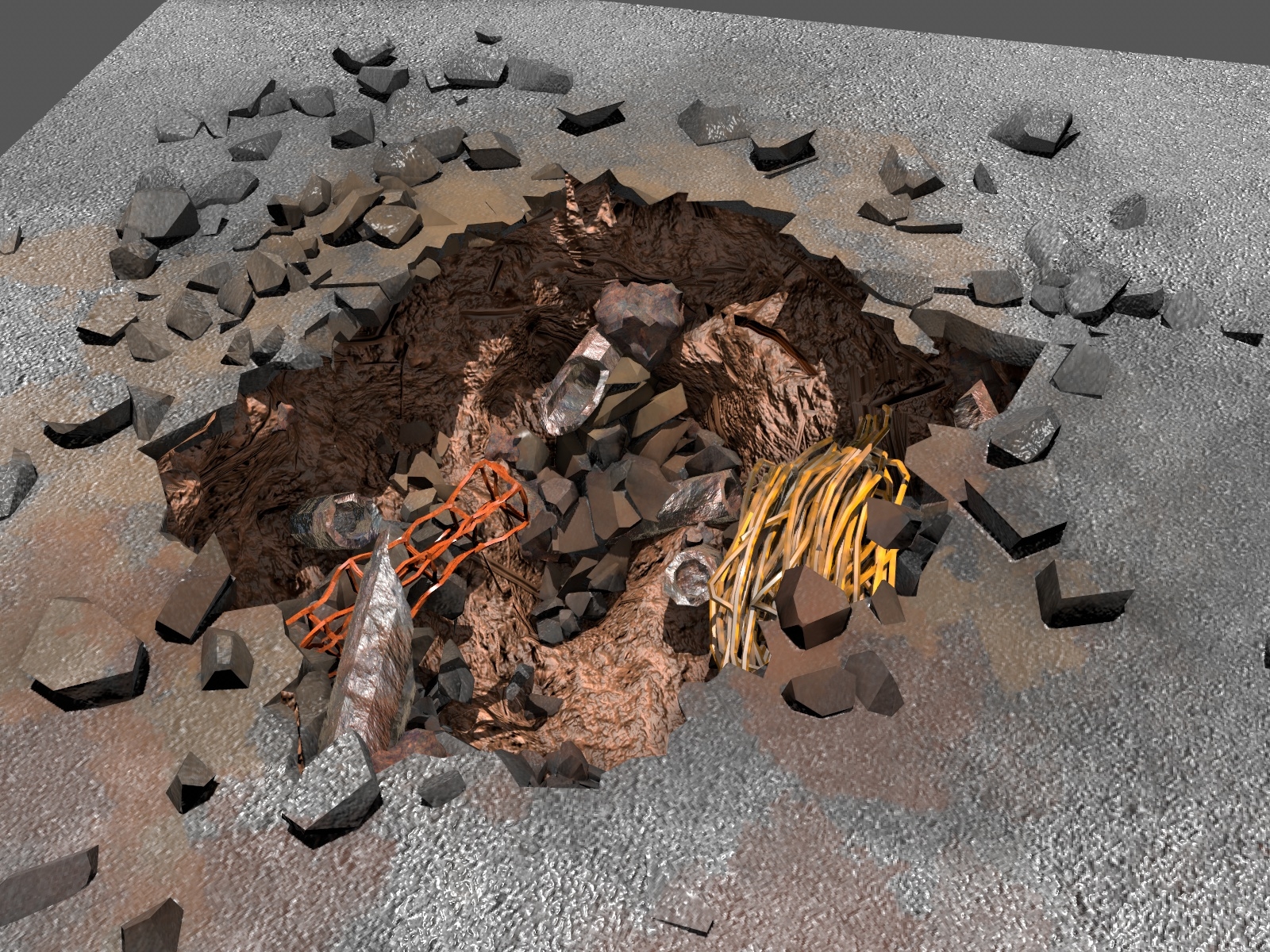 3D hole effects - TurboSquid 1348606