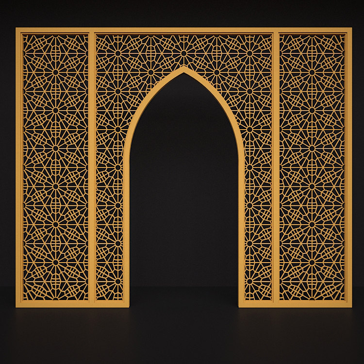 3D arch ornament persian style model - TurboSquid 1348902