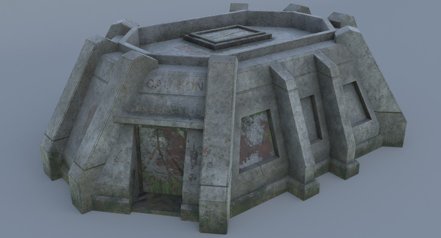 Bunker 3D model - TurboSquid 1349021