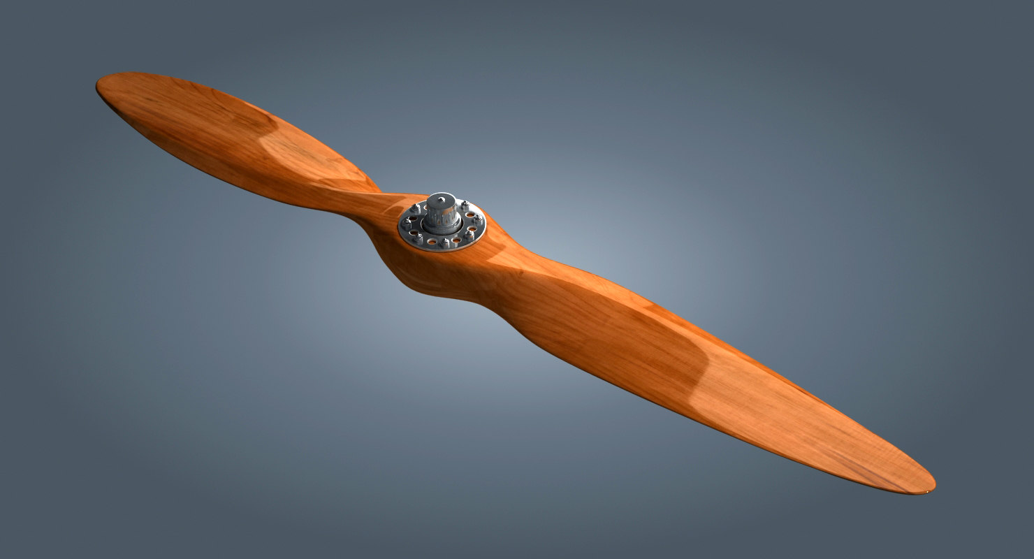 Wooden propeller model - TurboSquid 1349034