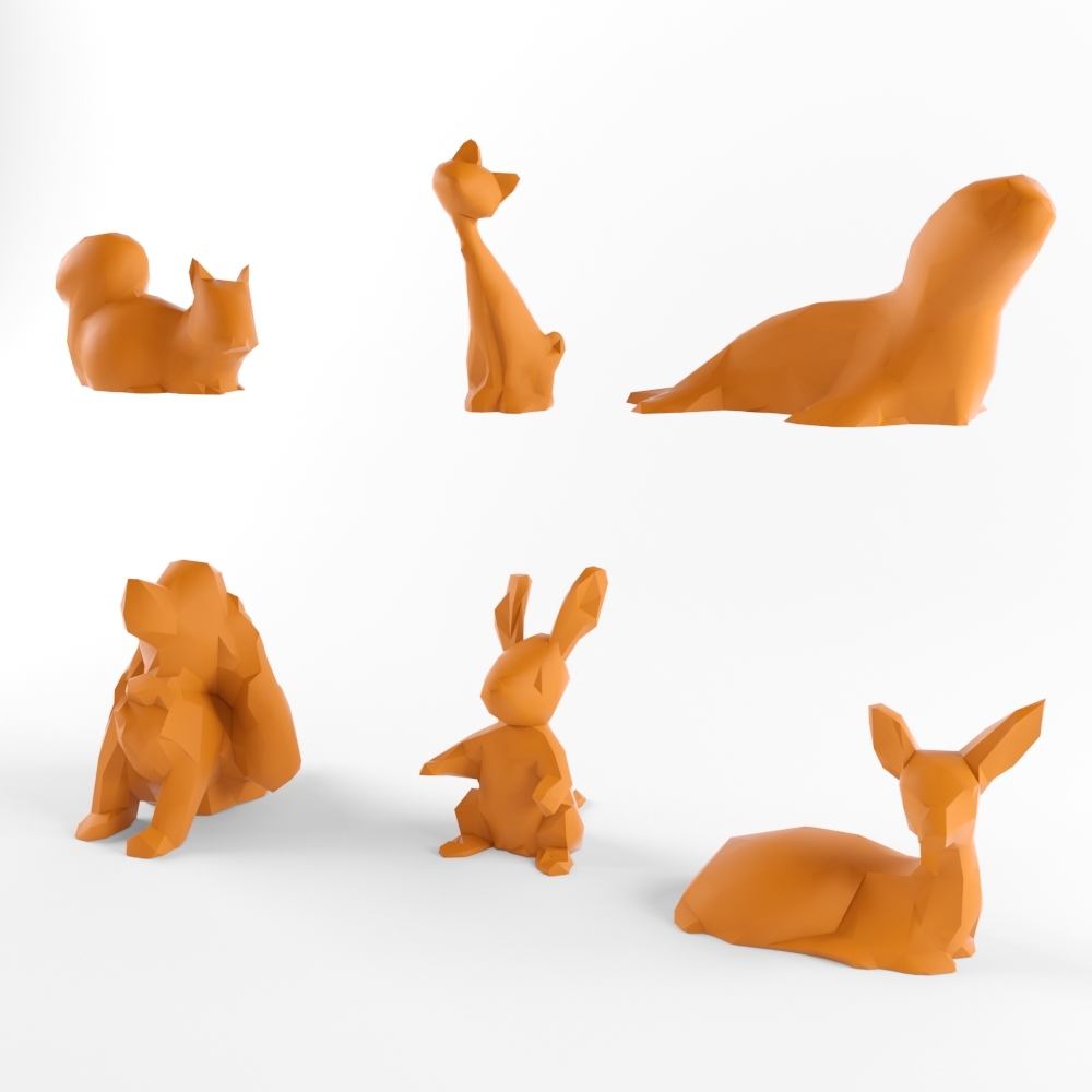 Animal set pack rabbit model - TurboSquid 1349046