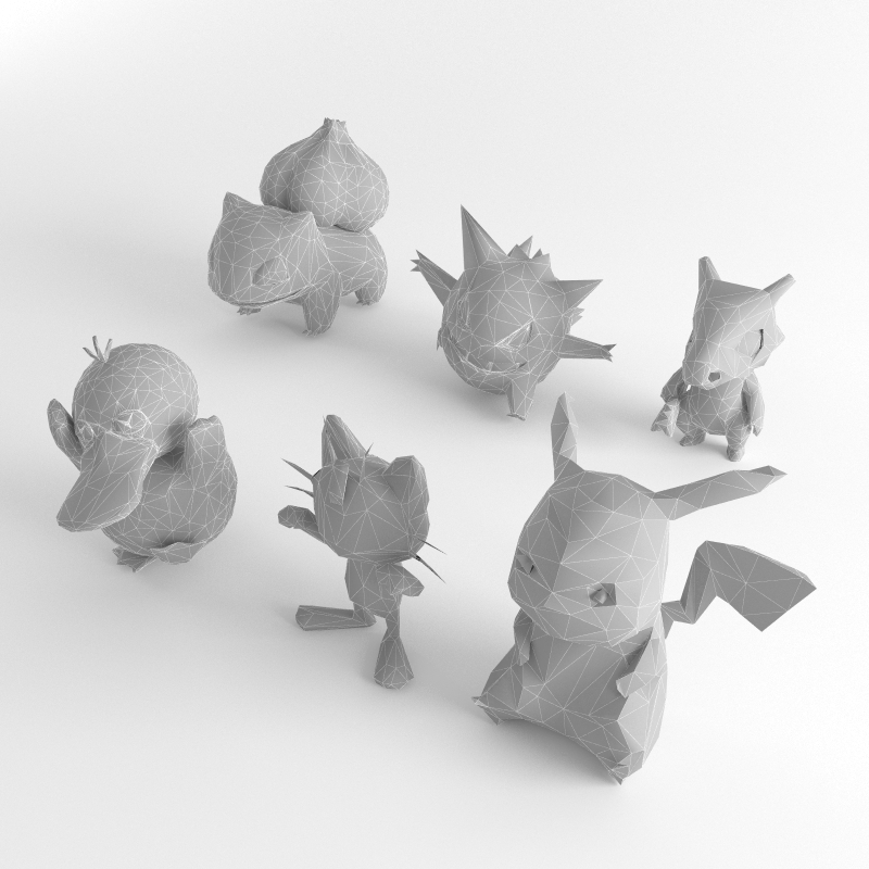 3D model pokemon pack ready games - TurboSquid 1349105