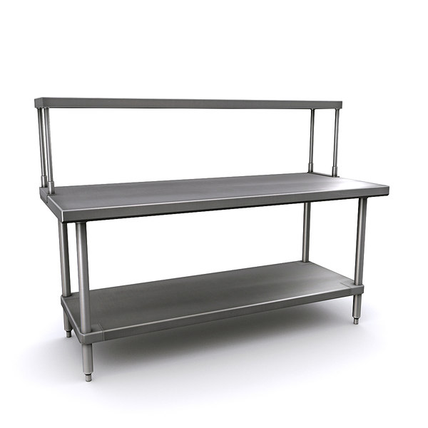 3D commercial kitchen prep table - TurboSquid 1331635