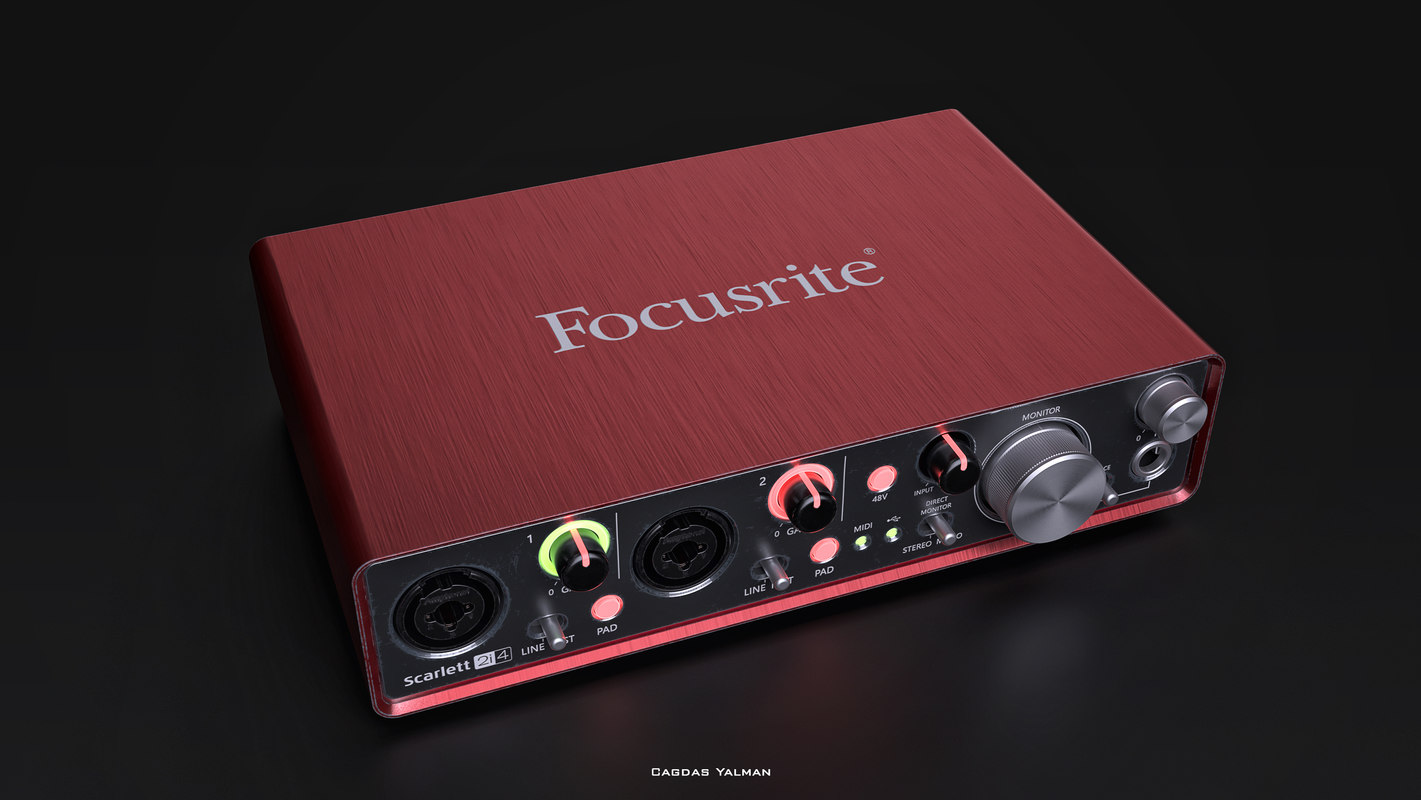 3D model focusrite scarlett 2i4 - TurboSquid 1349206