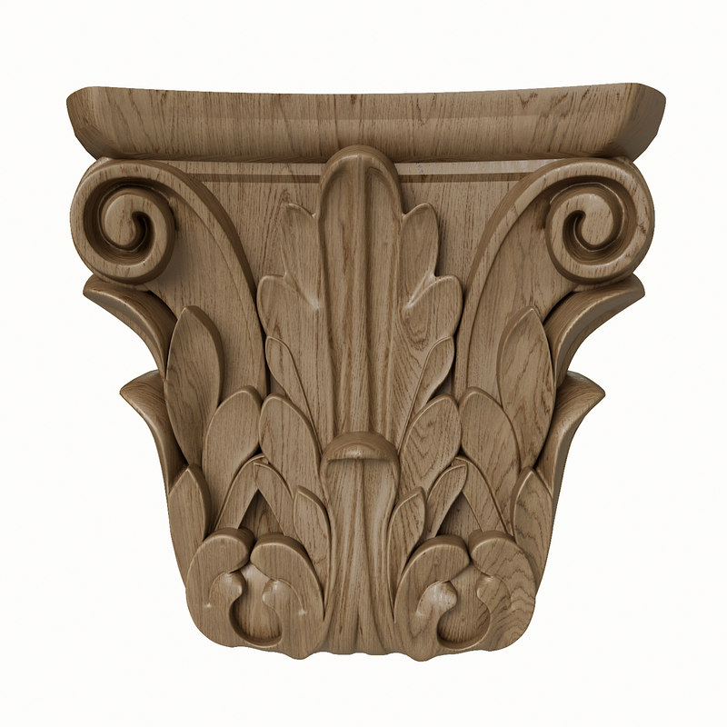 Carved scroll 3D model - TurboSquid 1349277