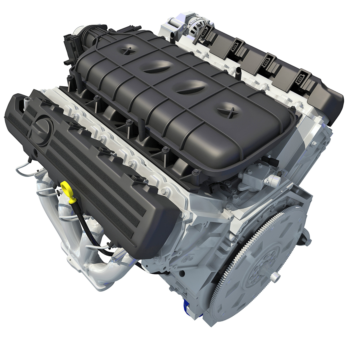 3D v8 engine semi interior - TurboSquid 1349283