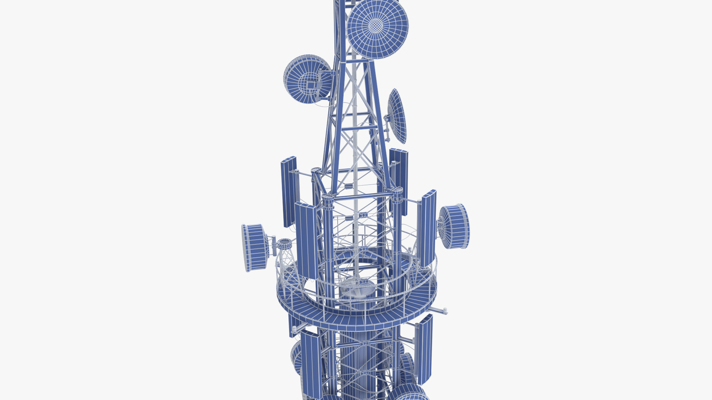 Radio tower 3D model - TurboSquid 1349400