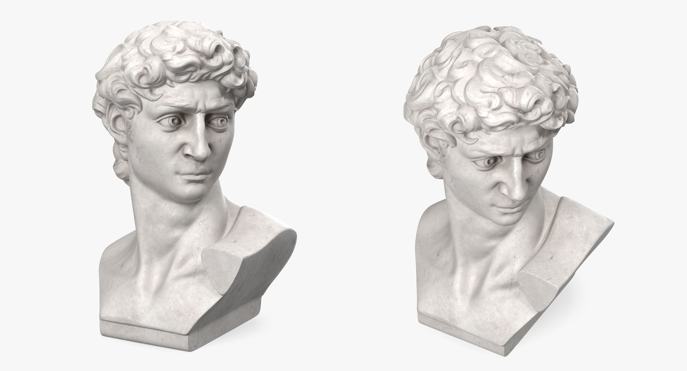 Bust david michelangelo 3D model - TurboSquid 1349395