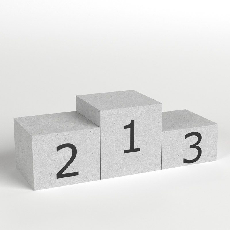 Sport pedestal podium 3D model - TurboSquid 1349374