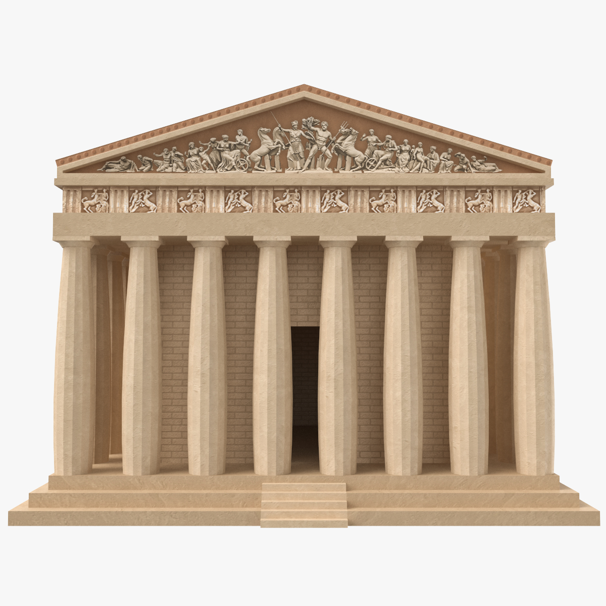3D parthenon temple - TurboSquid 1349403