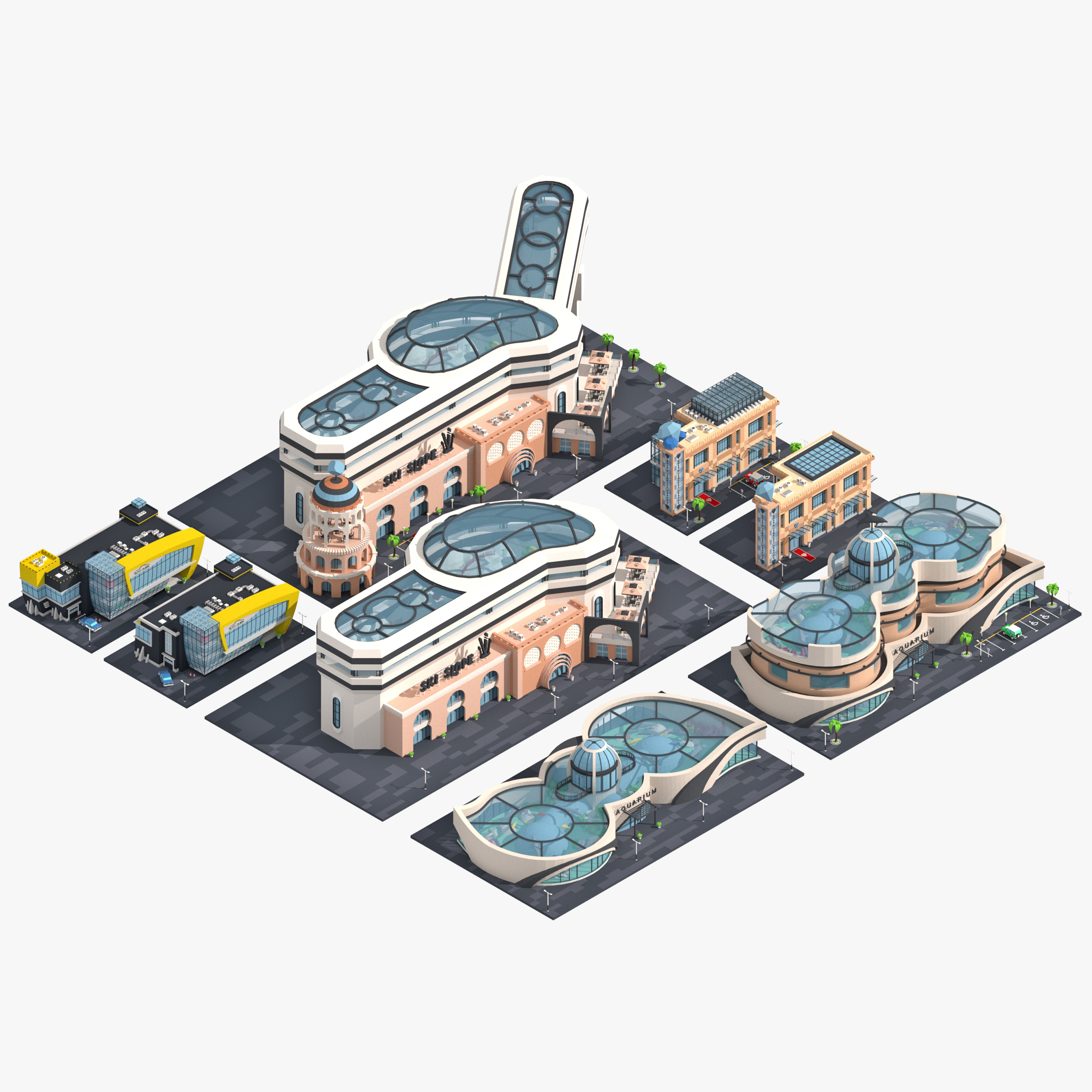 3D model buildings upgrade - TurboSquid 1349417