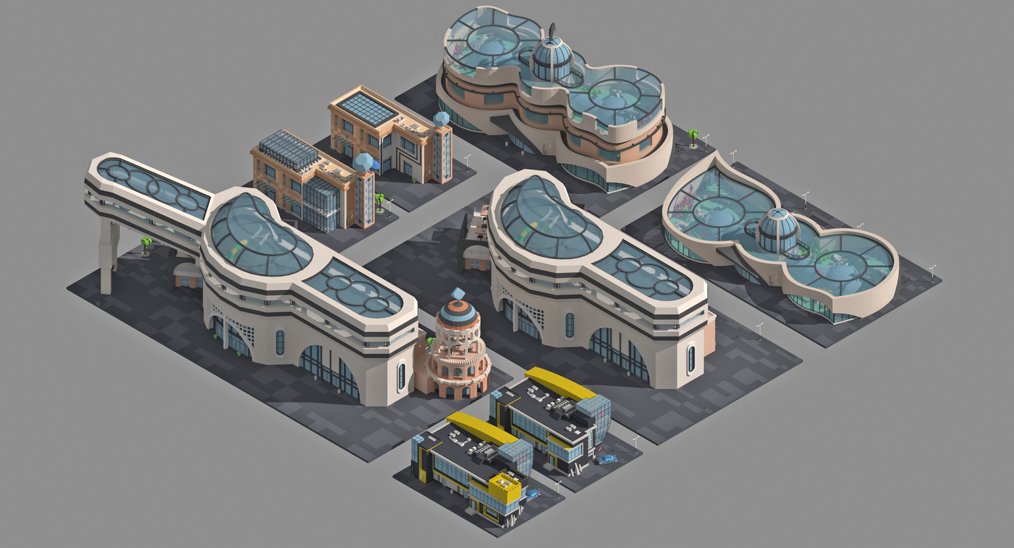 3D model buildings upgrade - TurboSquid 1349417