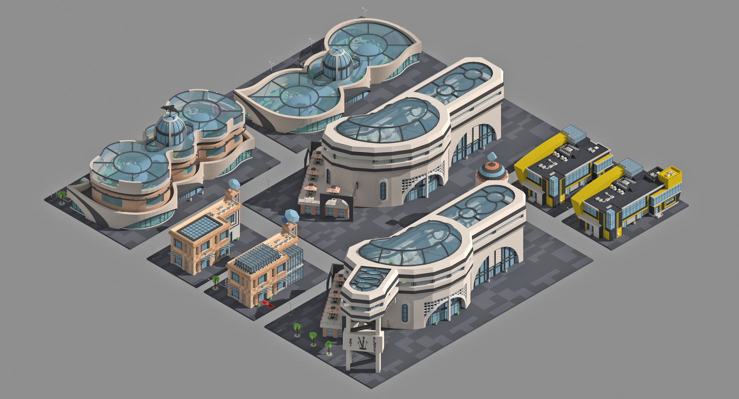 3D model buildings upgrade - TurboSquid 1349417