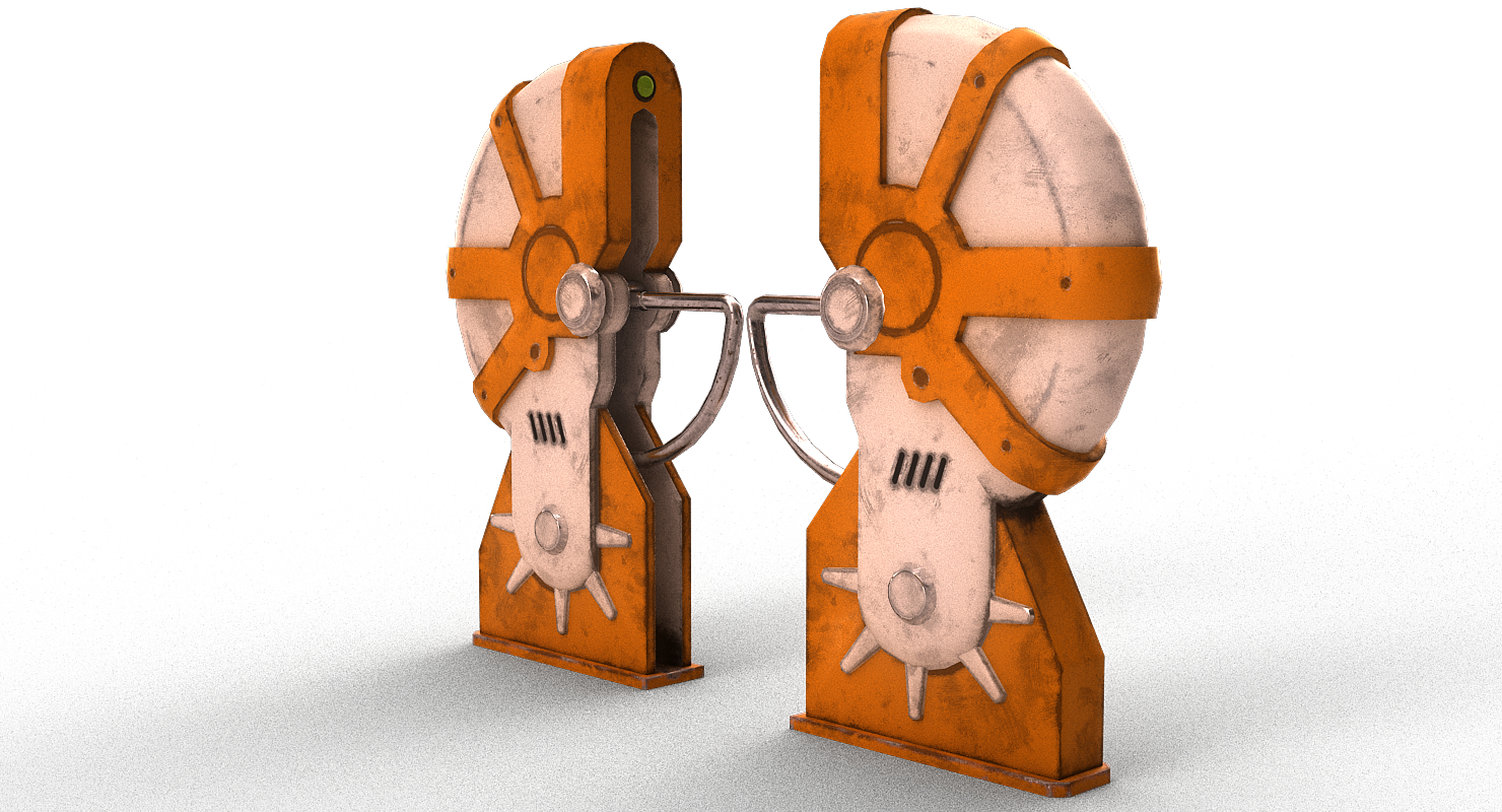 3D old turnstile model - TurboSquid 1349434