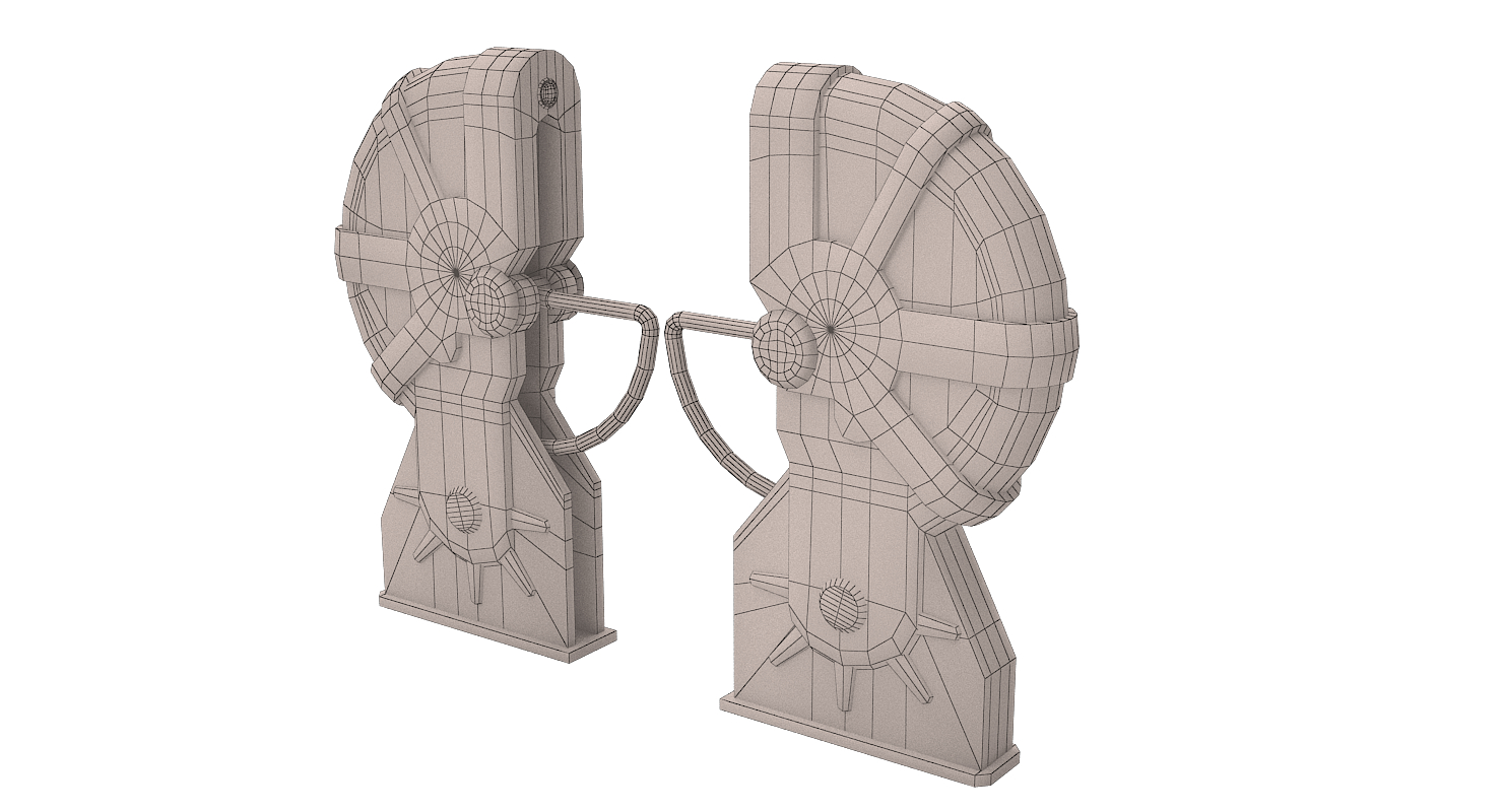 3D old turnstile model - TurboSquid 1349434