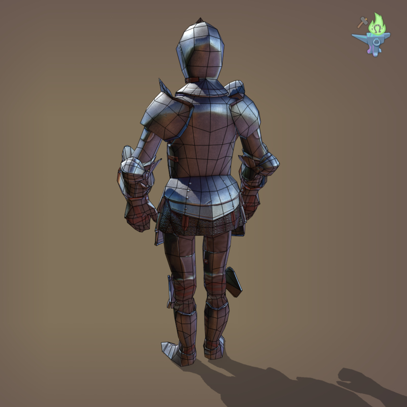 3D ornamental plate armour medieval armor model - TurboSquid 1349461