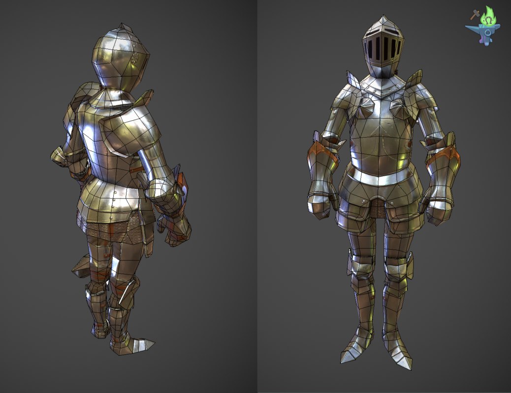 3D ornamental plate armour medieval armor model - TurboSquid 1349461