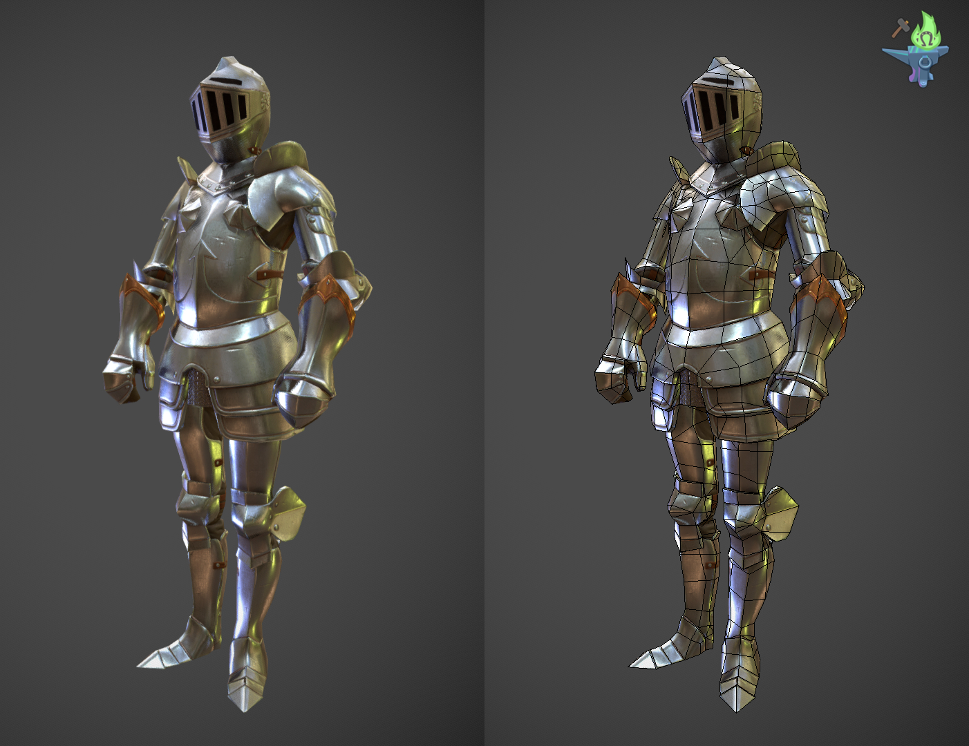3D ornamental plate armour medieval armor model - TurboSquid 1349461