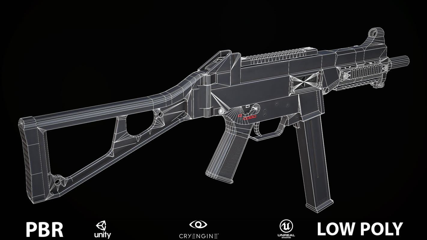 3D ump weapon gun model - TurboSquid 1241208