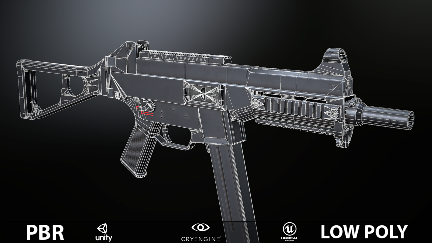 3D ump weapon gun model - TurboSquid 1241208