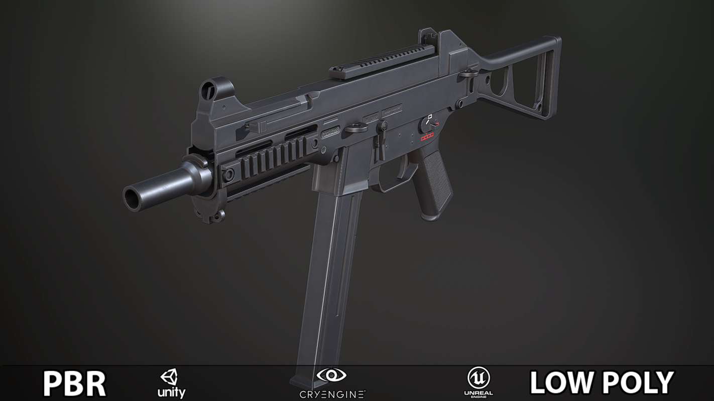 3D ump weapon gun model - TurboSquid 1241208
