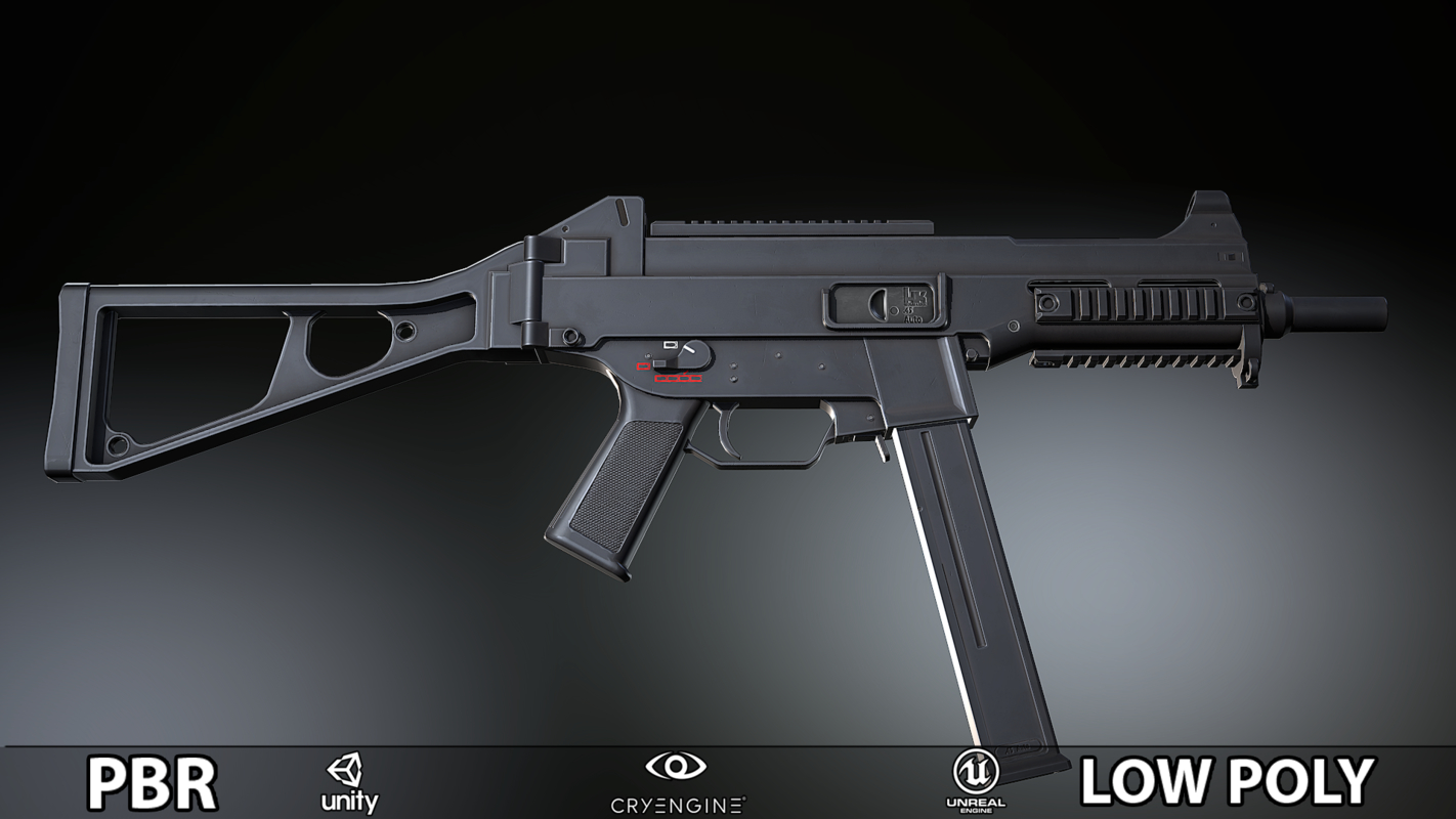 3D ump weapon gun model - TurboSquid 1241208