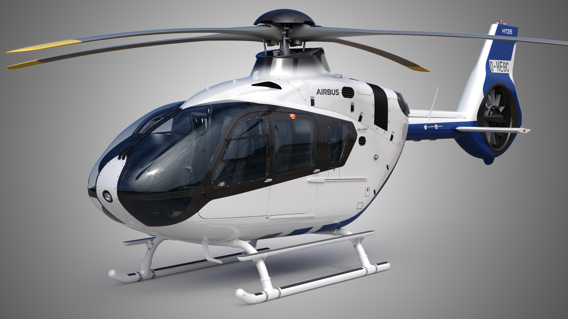 3D airbus helicopter h135 eurocopter ec135 - TurboSquid 1349555