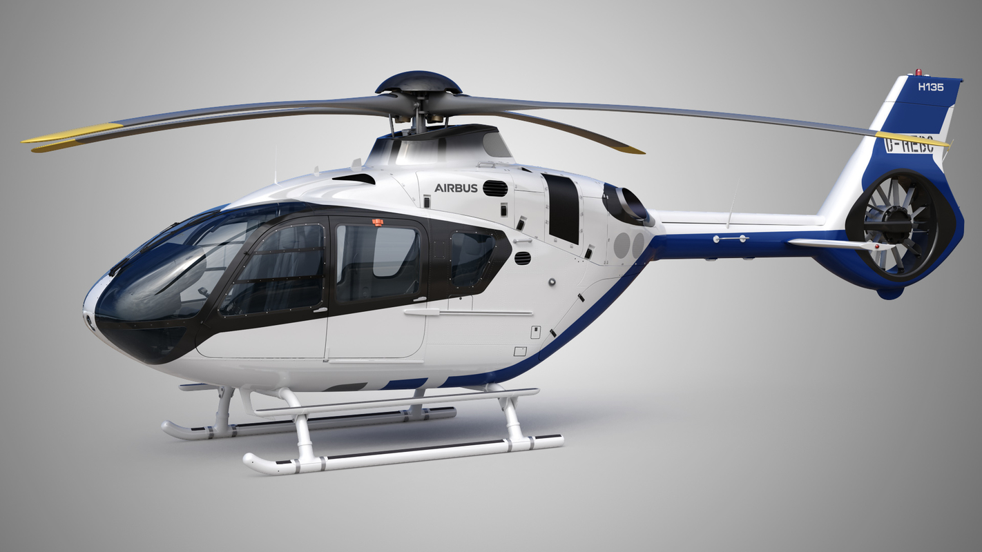 3D airbus helicopter h135 eurocopter ec135 - TurboSquid 1349555